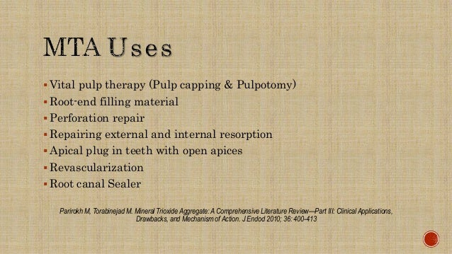 Bioactive materials in endodontics