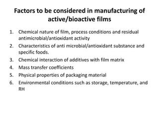 Bio active packaging | PPTX