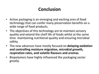 Bio active packaging | PPTX