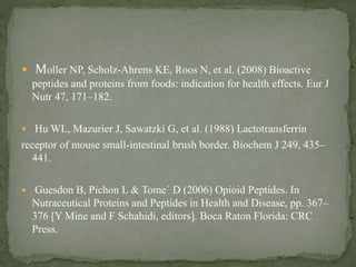 Bioactive peptides and it's applications. | PPTX