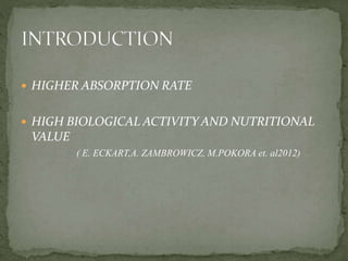 Bioactive peptides and it's applications. | PPTX