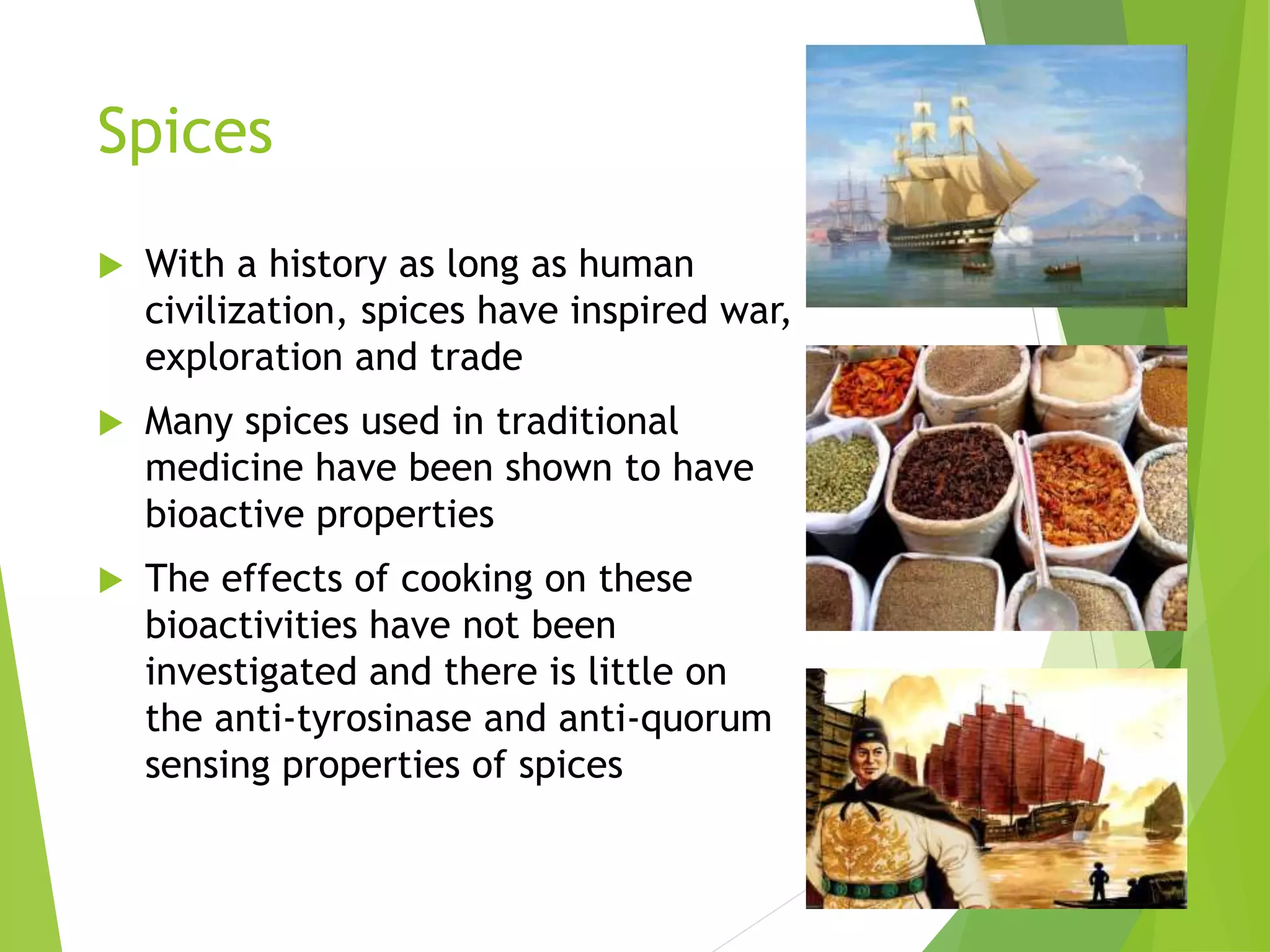 Bioactivities of spices and the effects of different cooking methods | PPT