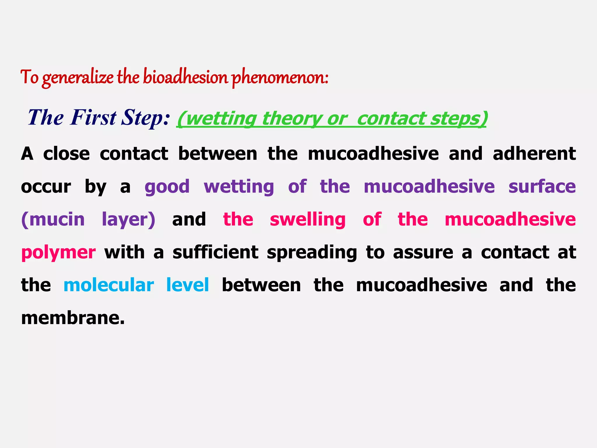 Bioadhesion Drug Delivery system | PPT
