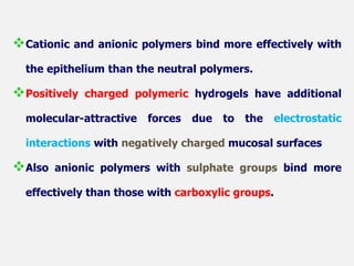 Bioadhesion Drug Delivery system | PPT
