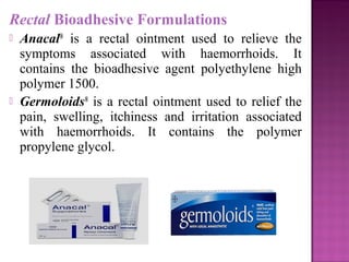 Bioadhesive drug delivery system | PPT