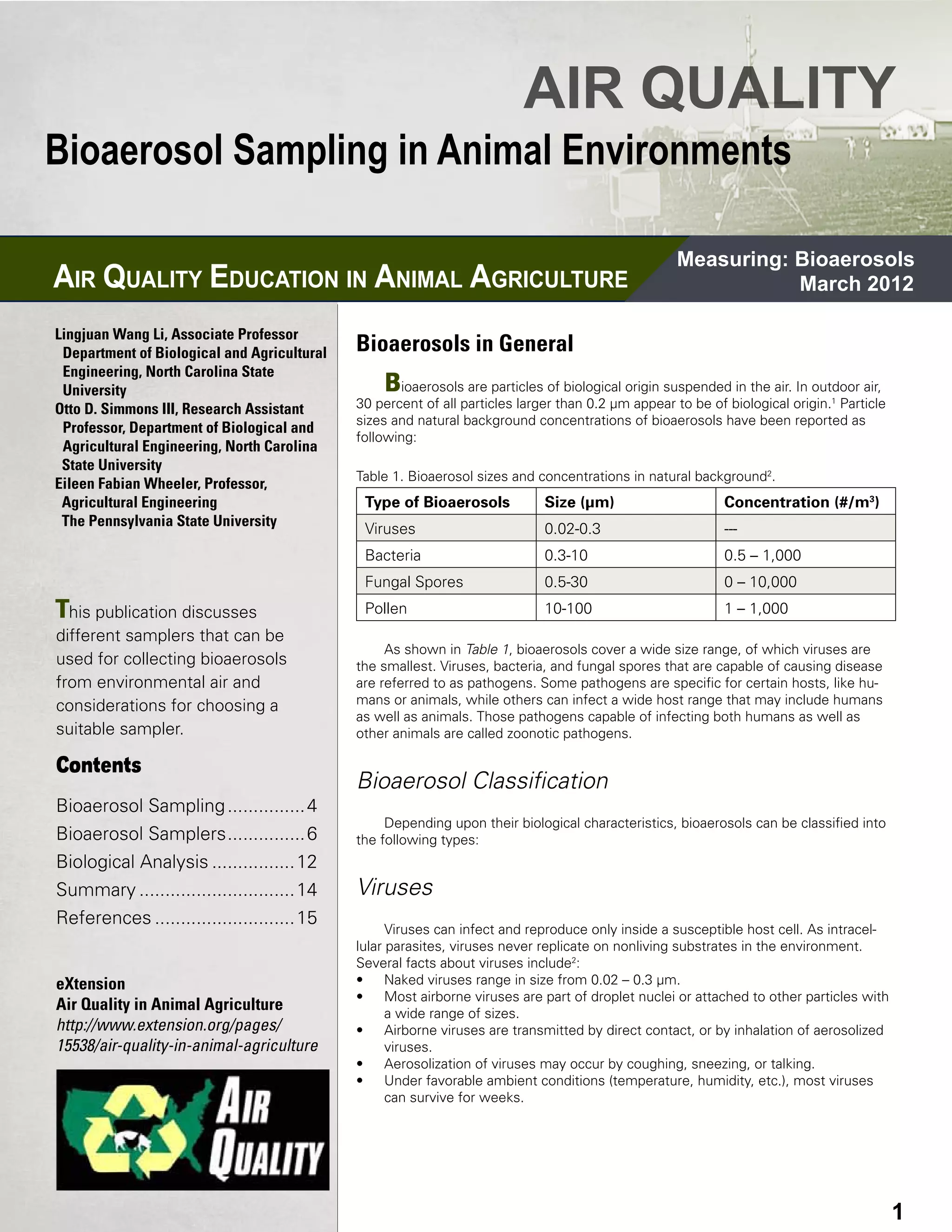 Bioaerosol sampling final | PDF