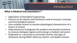 Biomedical Instrumentation introduction, Bioamplifiers | PPTX
