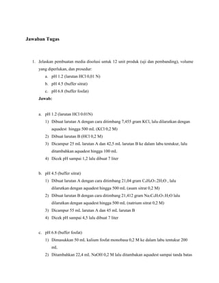 Laporan Praktikum Bioanalisis - Uji Ekivalensi In Vitro | PDF