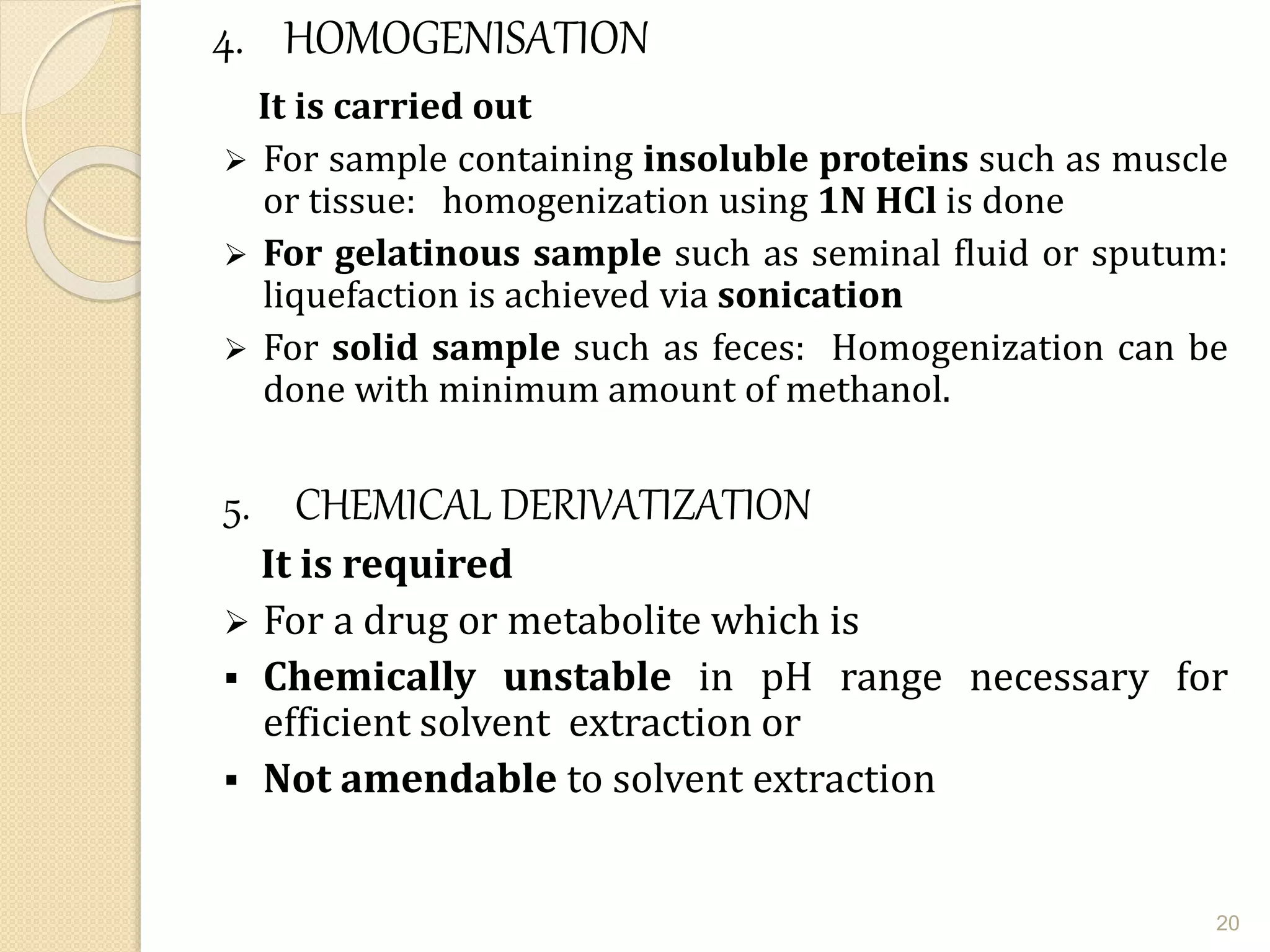 Bioanalysis of drugs from biological samples | PPTX