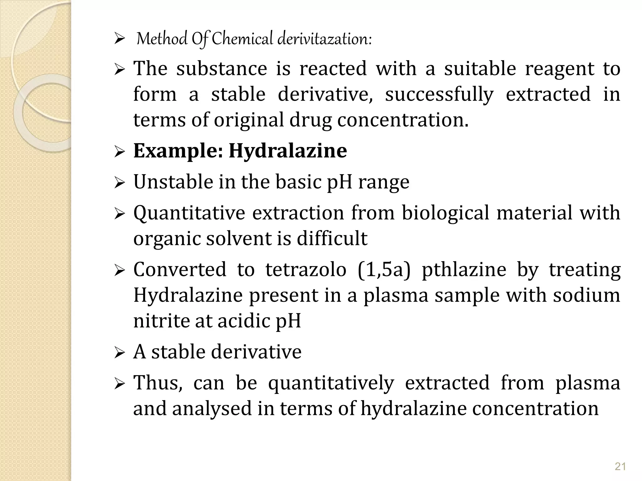 Bioanalysis of drugs from biological samples | PPTX