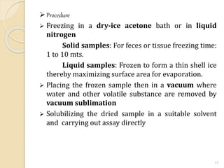 Bioanalysis of drugs from biological samples | PPTX