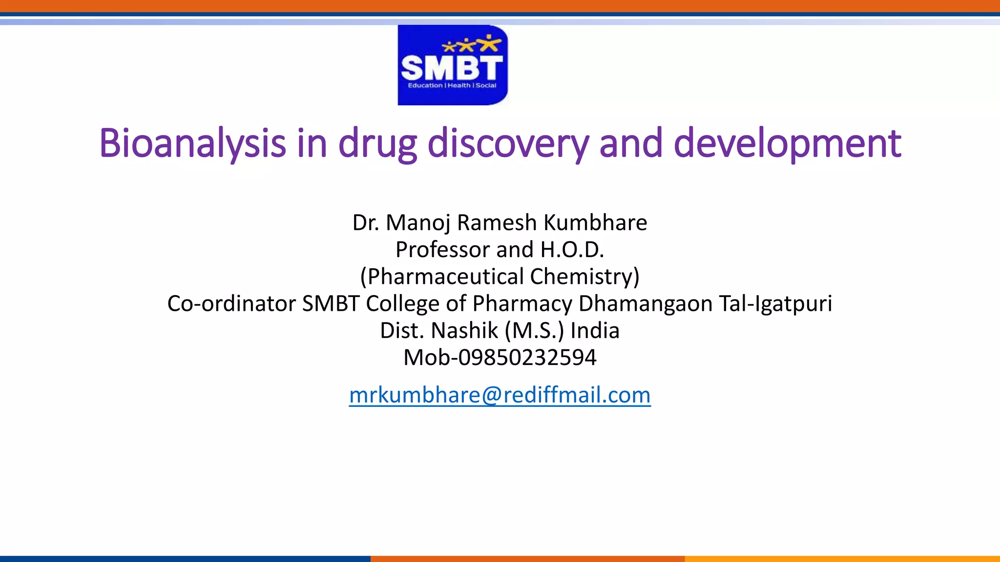 Bioanalysis significance 12 oct 2022.ppt