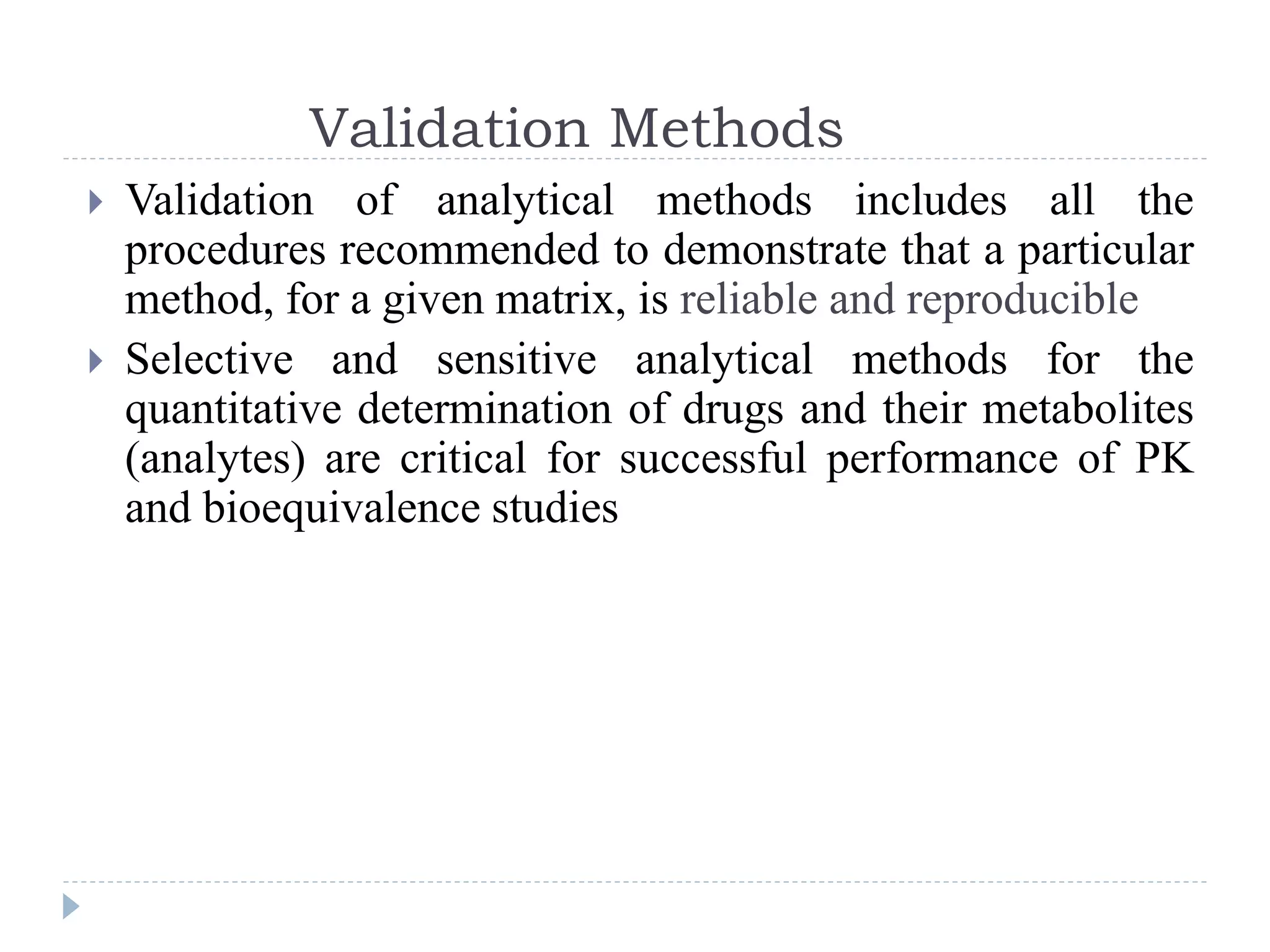 bioanalytical extraction methods and validation parameters.pptx
