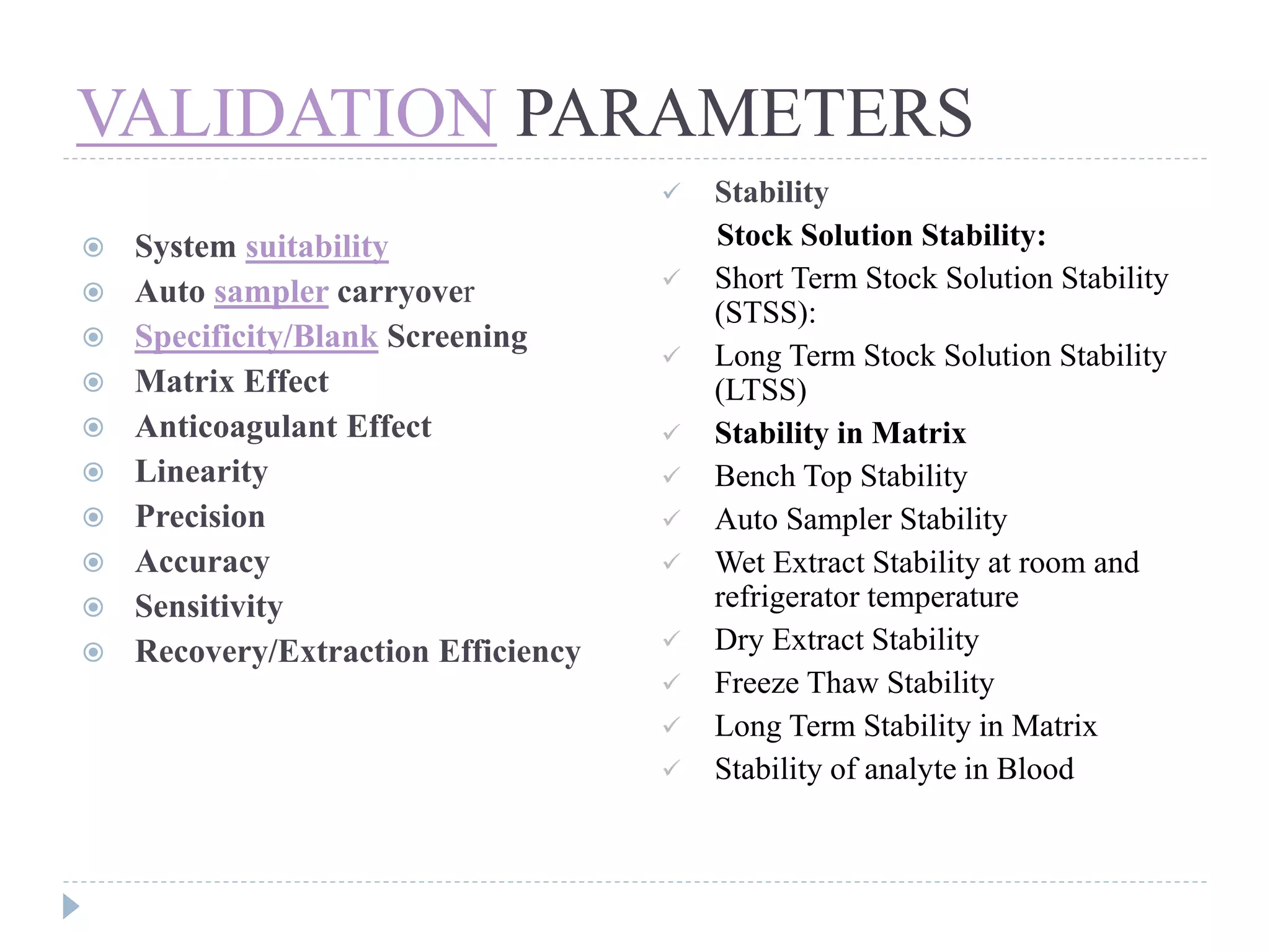 bioanalytical extraction methods and validation parameters.pptx