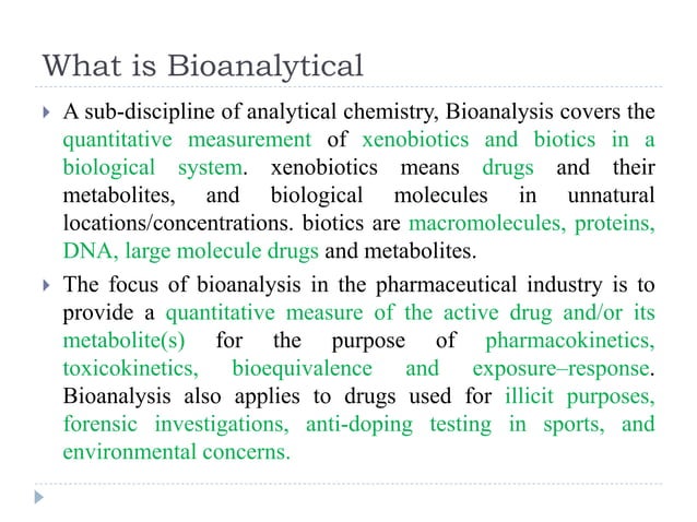 Bioanalytical Extraction Methods And Validation Parameters Pptx Chemistry Science