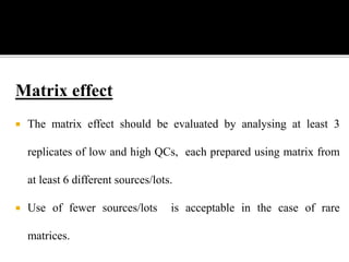 Bioanalytical methods and its validation | PPTX