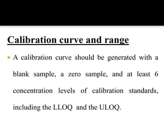 Bioanalytical methods and its validation | PPTX