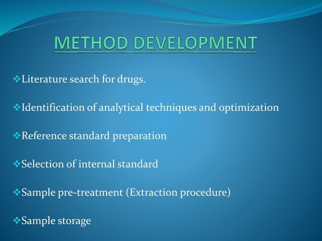 Bioanalytical method validation | PPTX