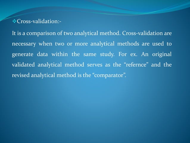 Bioanalytical method validation | PPTX