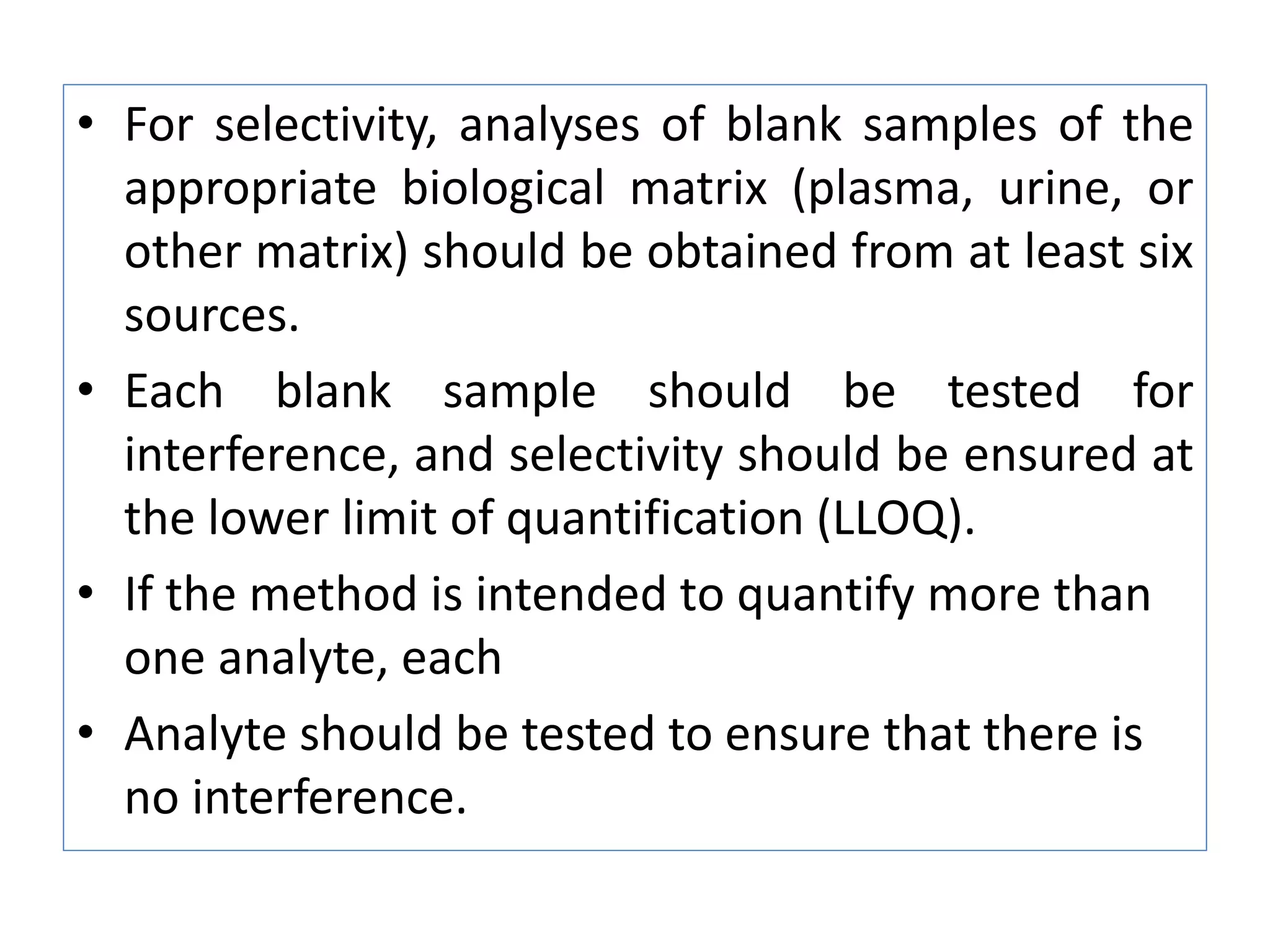 Bioanalytical method validation usfda | PPTX