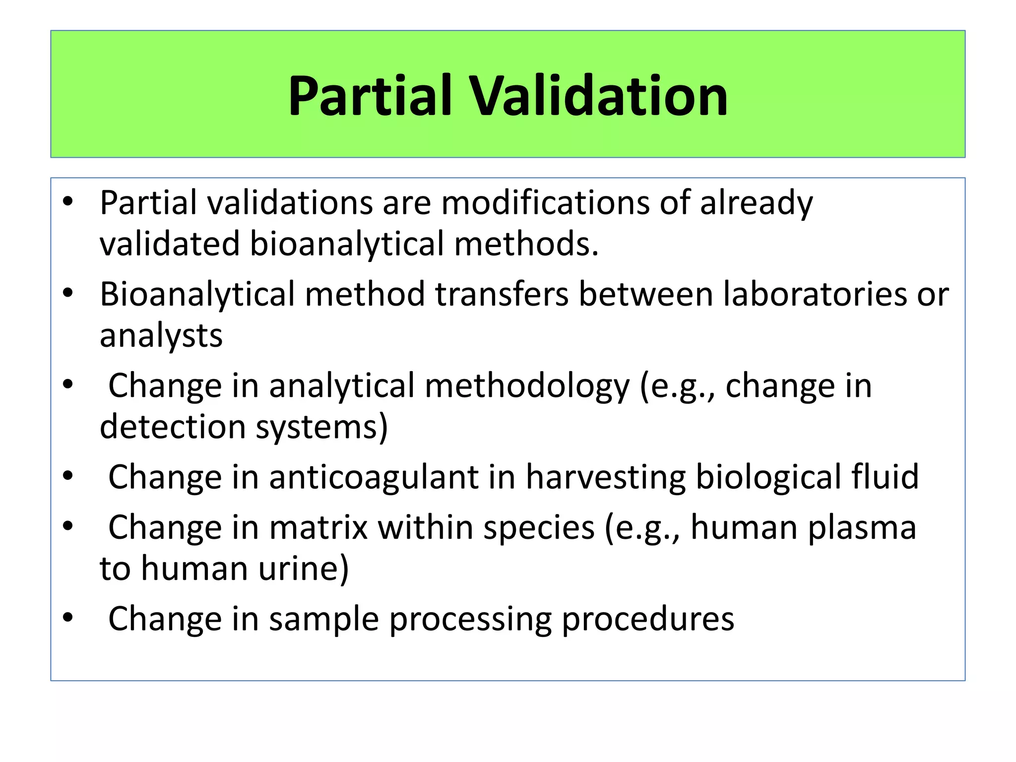 Bioanalytical method validation usfda | PPTX