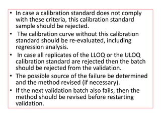 Bioanalytical method validation emea | PPTX