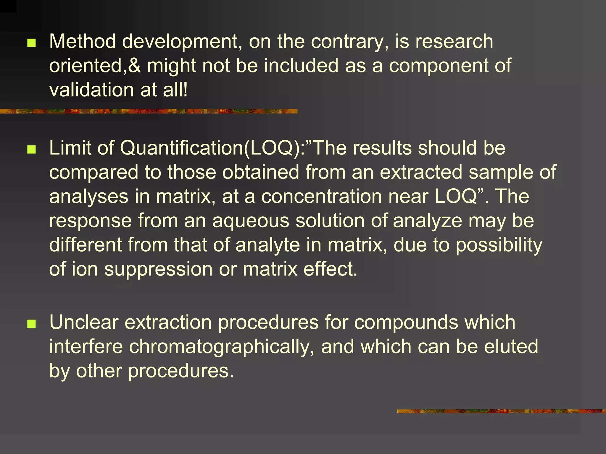 Bioanalytical Method Validation Fda Perspective | PPTX