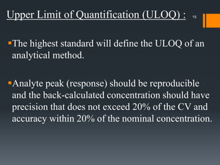 Bioanalytical method validation guidelines for ligand binding assays | PPTX