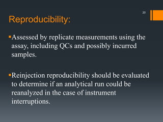 Bioanalytical method validation guidelines for ligand binding assays | PPTX