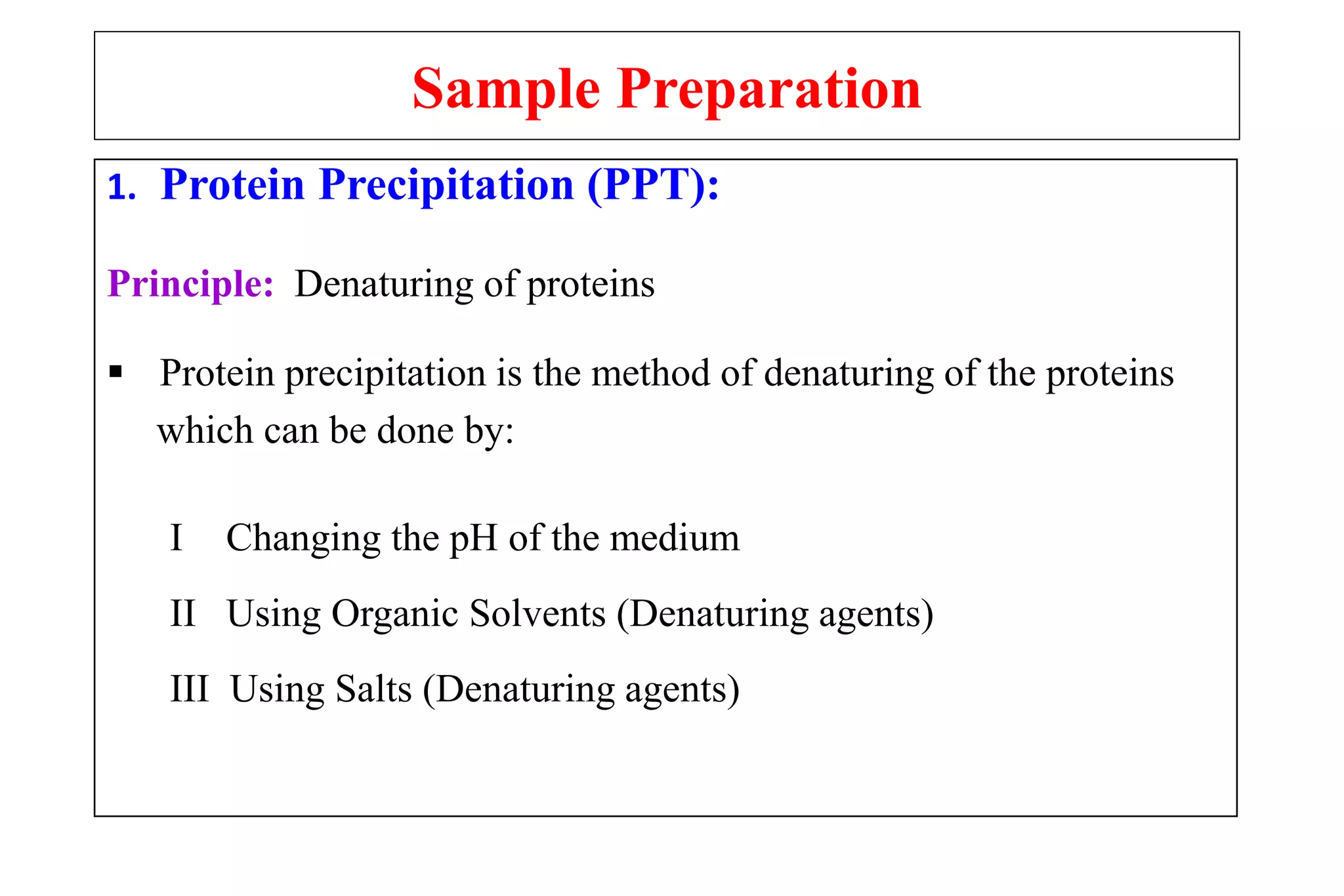 Bioanalytical sample preparation | PDF