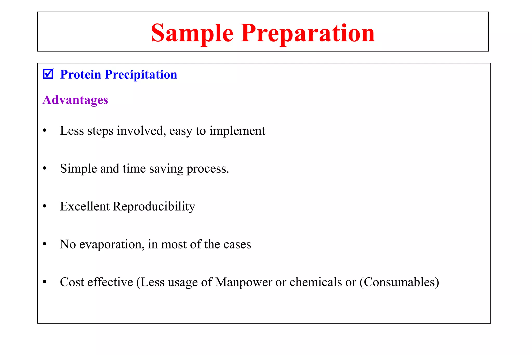 Bioanalytical sample preparation | PDF