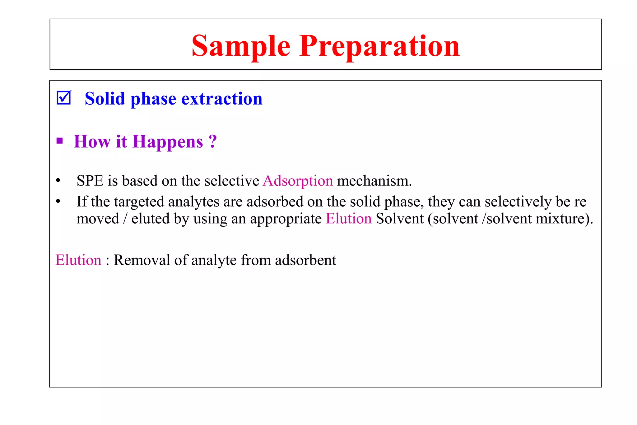 Bioanalytical sample preparation | PDF