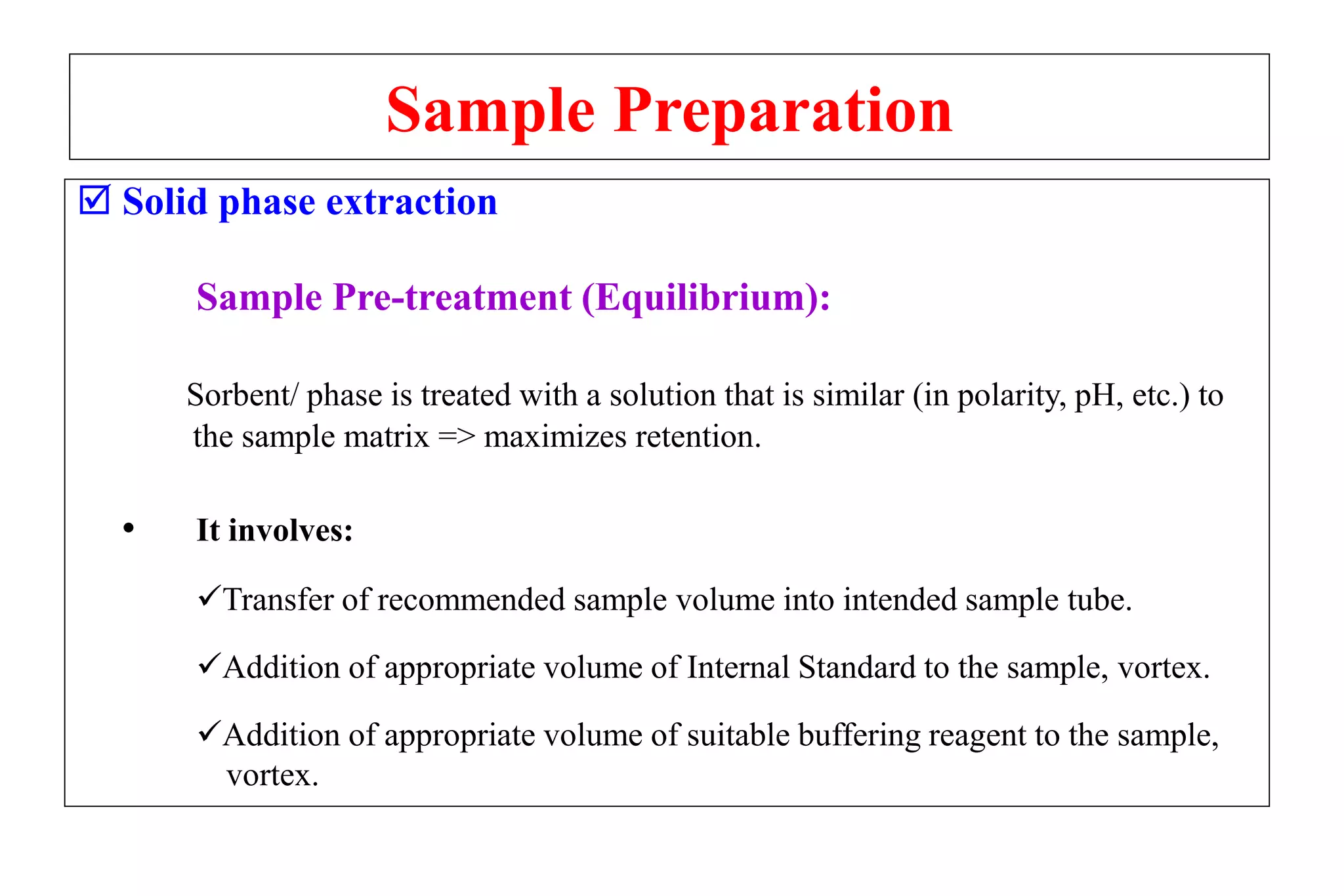 Bioanalytical sample preparation | PDF