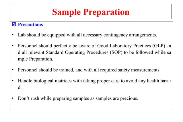 Bioanalytical sample preparation | PDF | Chemistry | Science