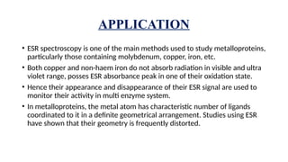 Electron Spin Resonance (ESR) Spectroscopy | PPTX