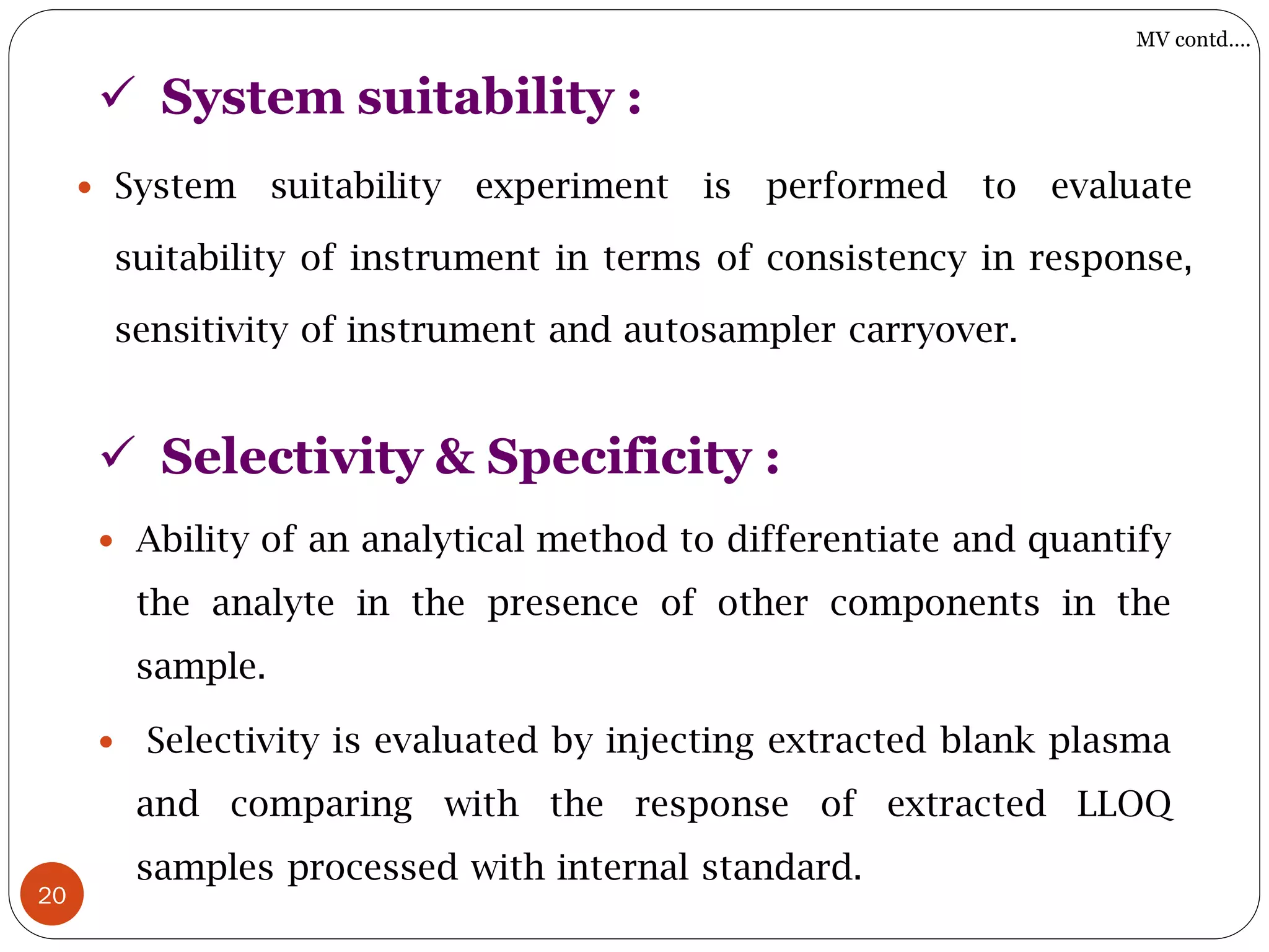 Bioanalytical Method Validation | PDF
