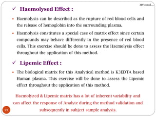 Bioanalytical Method Validation | PDF