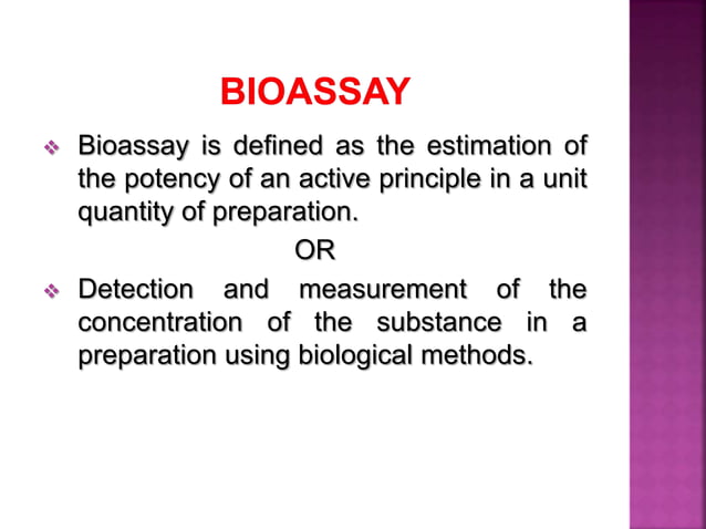 Bioassay | PPTX