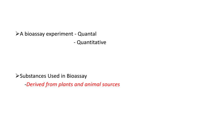 Bioassay | PPTX