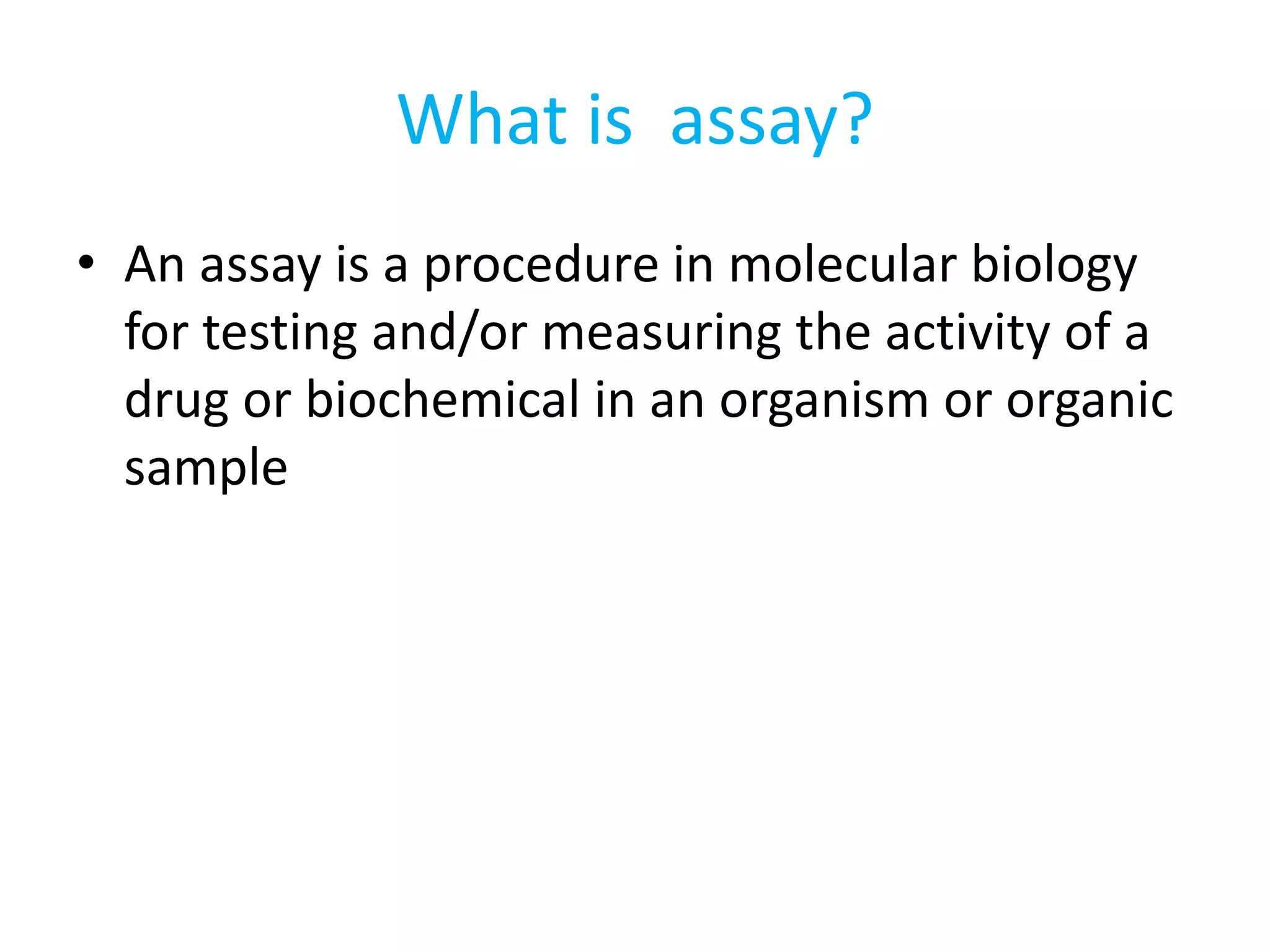 Bioassay | PPTX