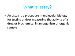 Bioassay | PPTX