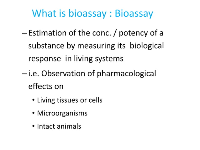 Bioassay | PPTX