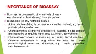Bioassay-part 1.pptx. pharmacology practical | PPTX
