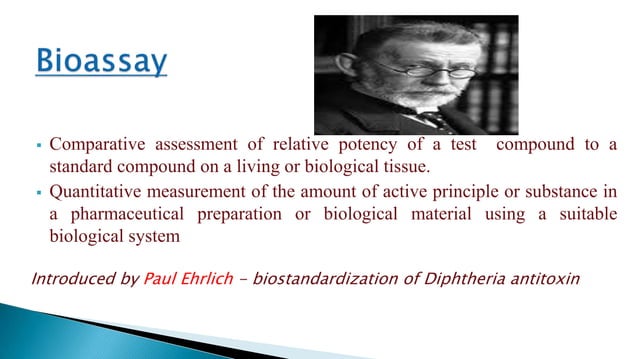 Bioassay ppt by dr sumit | PPTX | Endocrine and Metabolic Diseases ...
