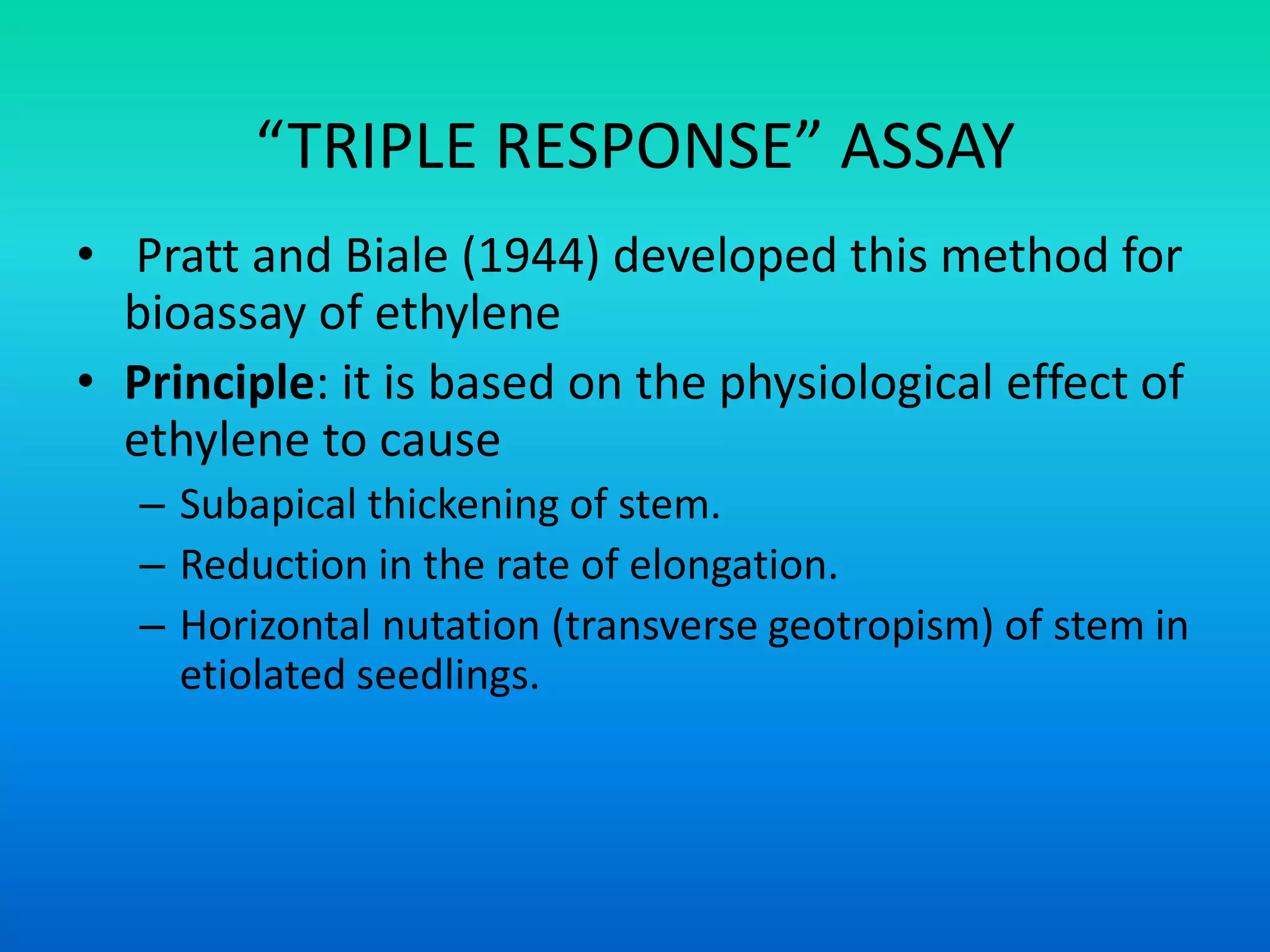 Bioassay for plant growth regulators | PDF