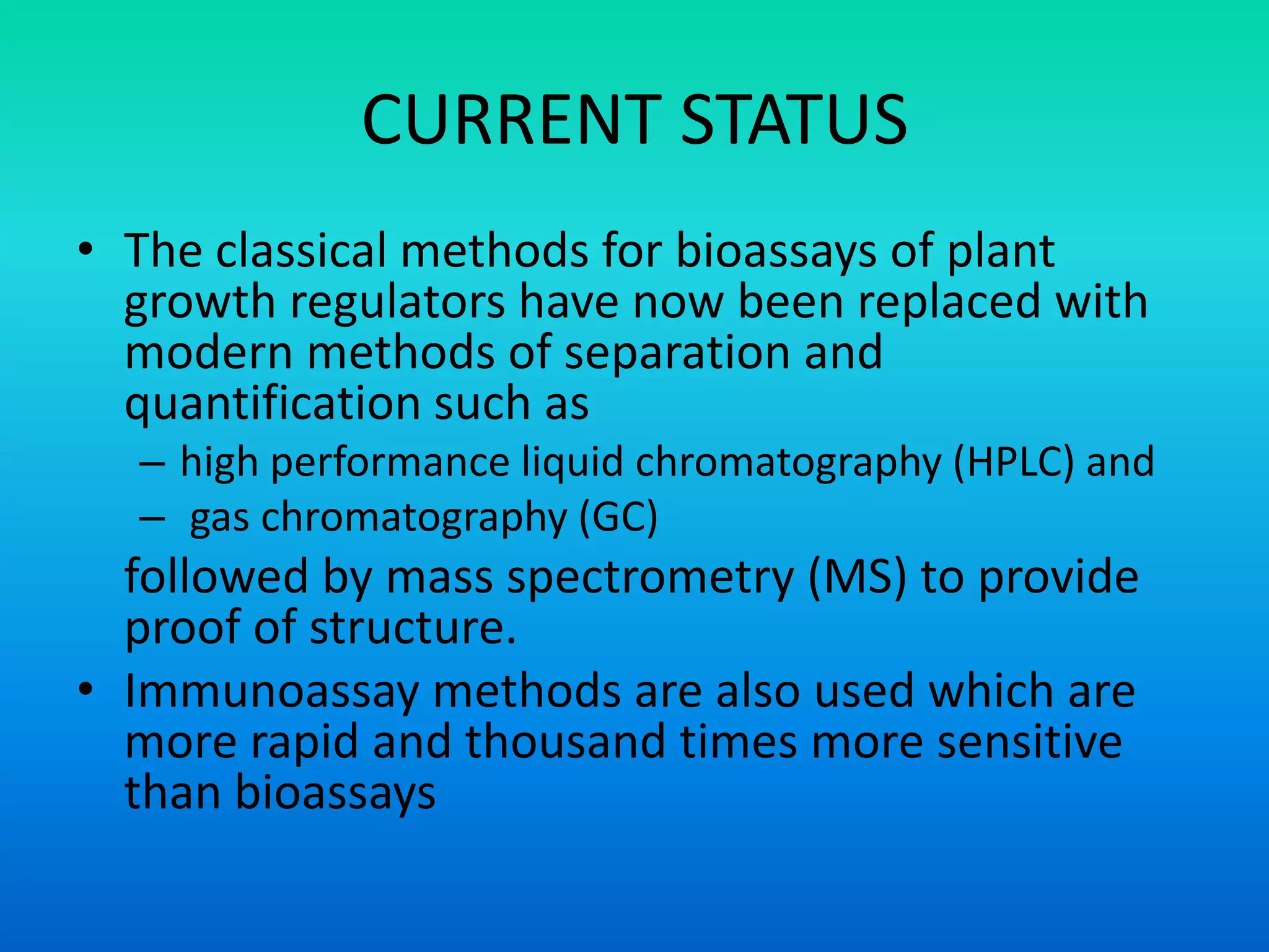 Bioassay for plant growth regulators | PDF