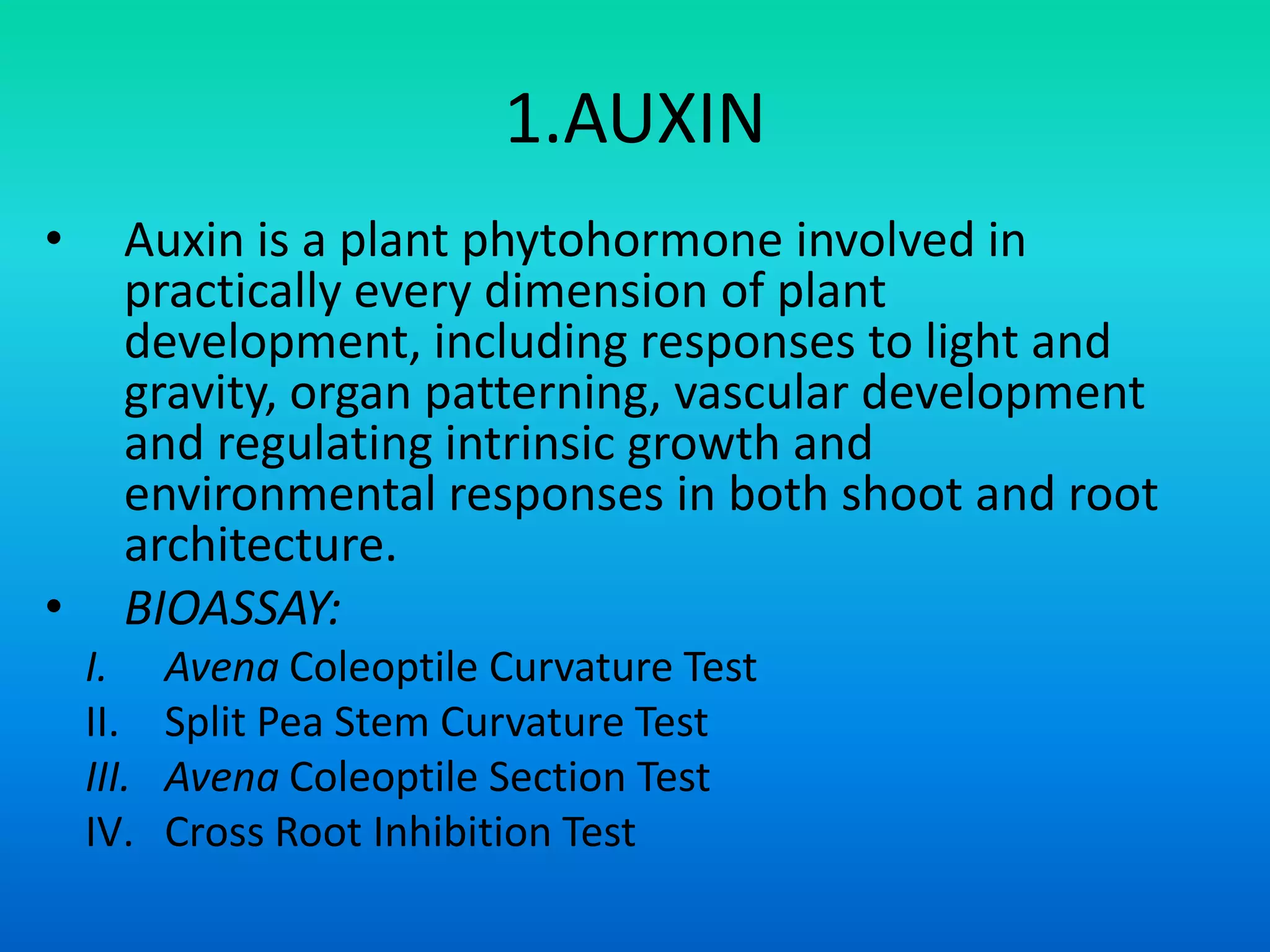 Bioassay for plant growth regulators | PDF