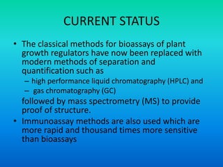 Bioassay for plant growth regulators | PDF