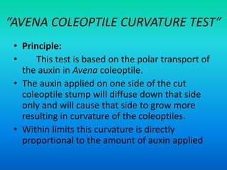 Bioassay for plant growth regulators | PDF