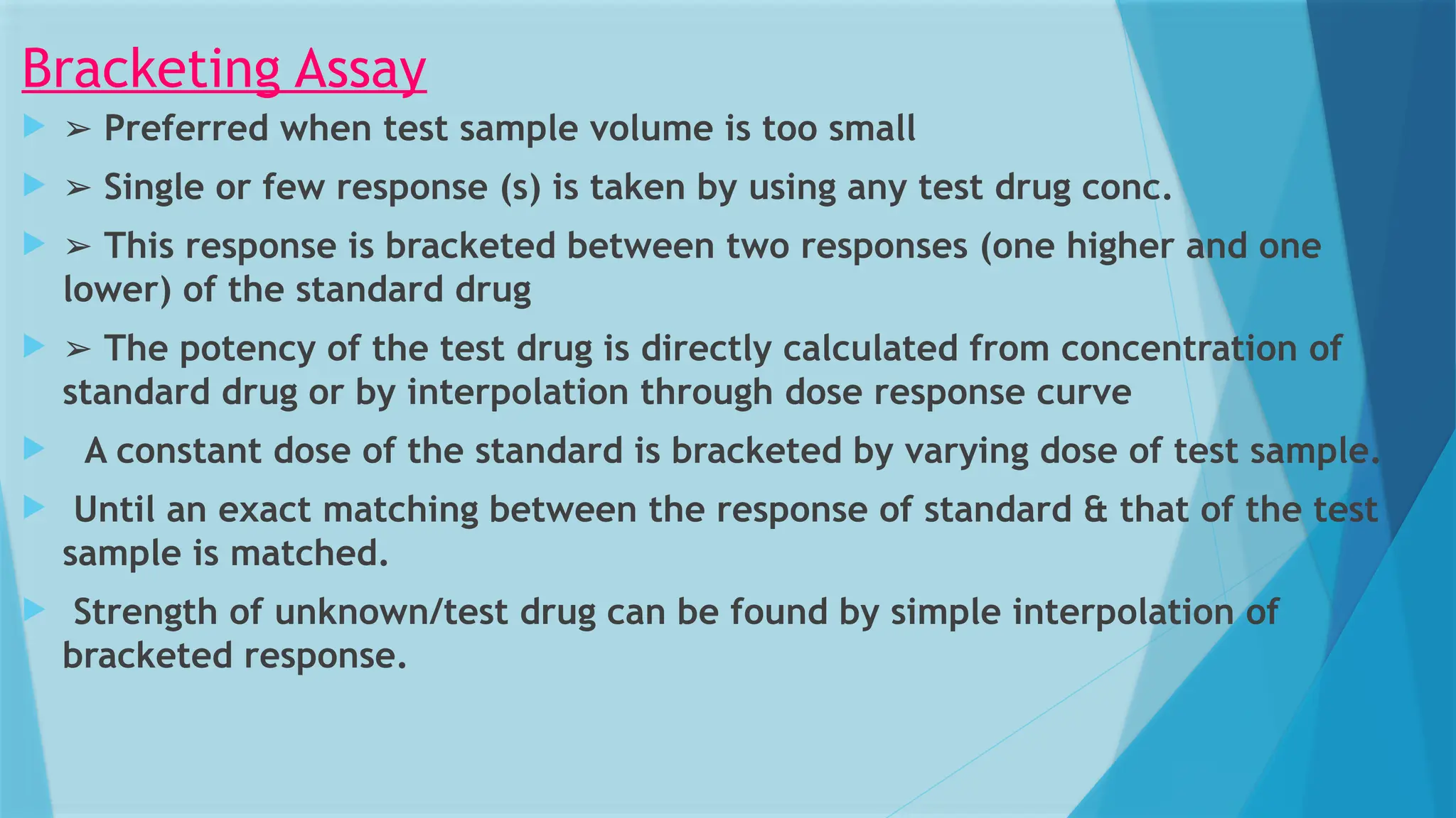 BIOASSAY scope, principle , types of bioassay, application and ...